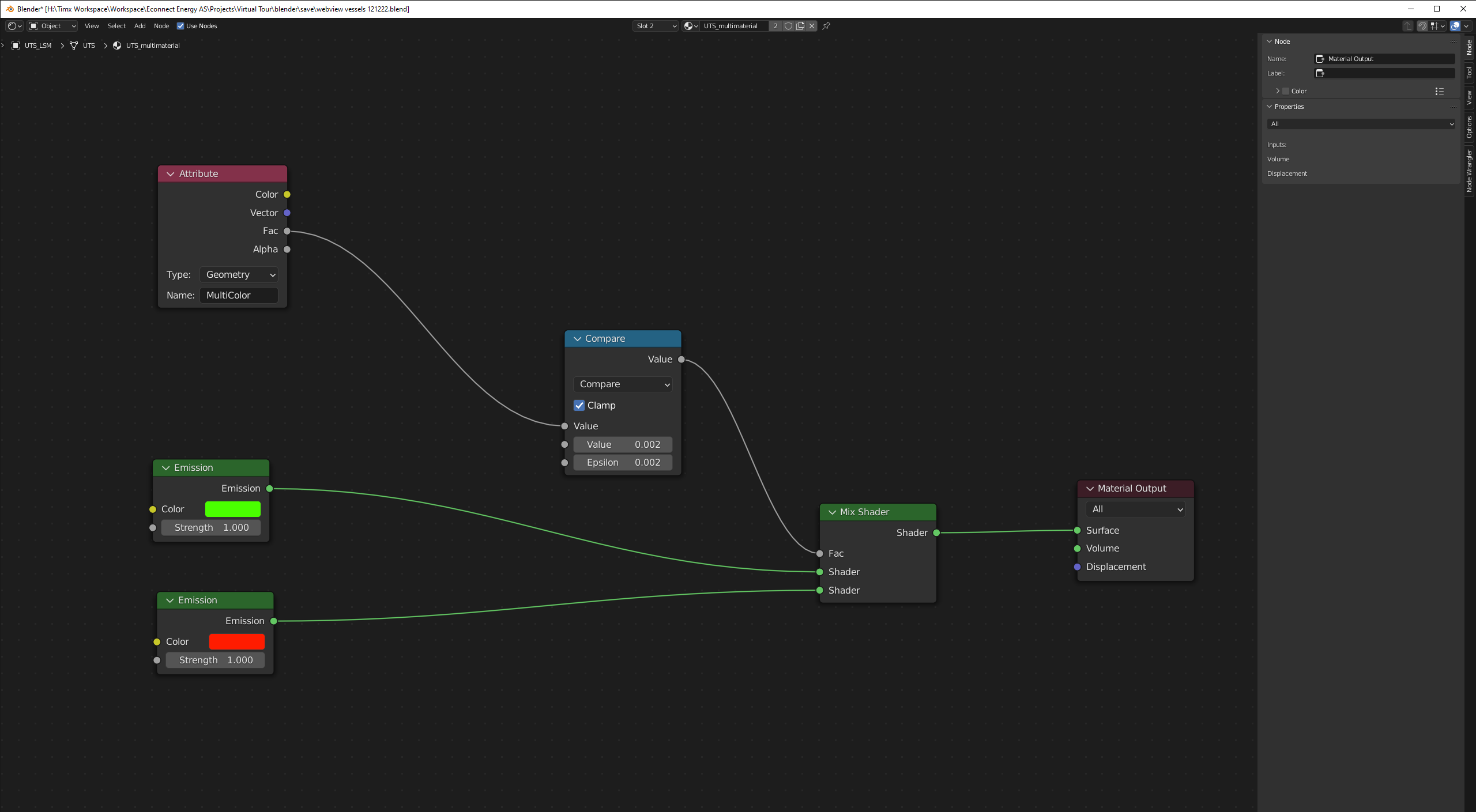 vertex color as masks for merging multiple shaders to one - Soft8Soft