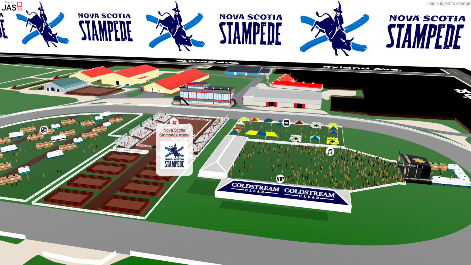 N.S. Stampede Interactive Event Map - Soft8Soft